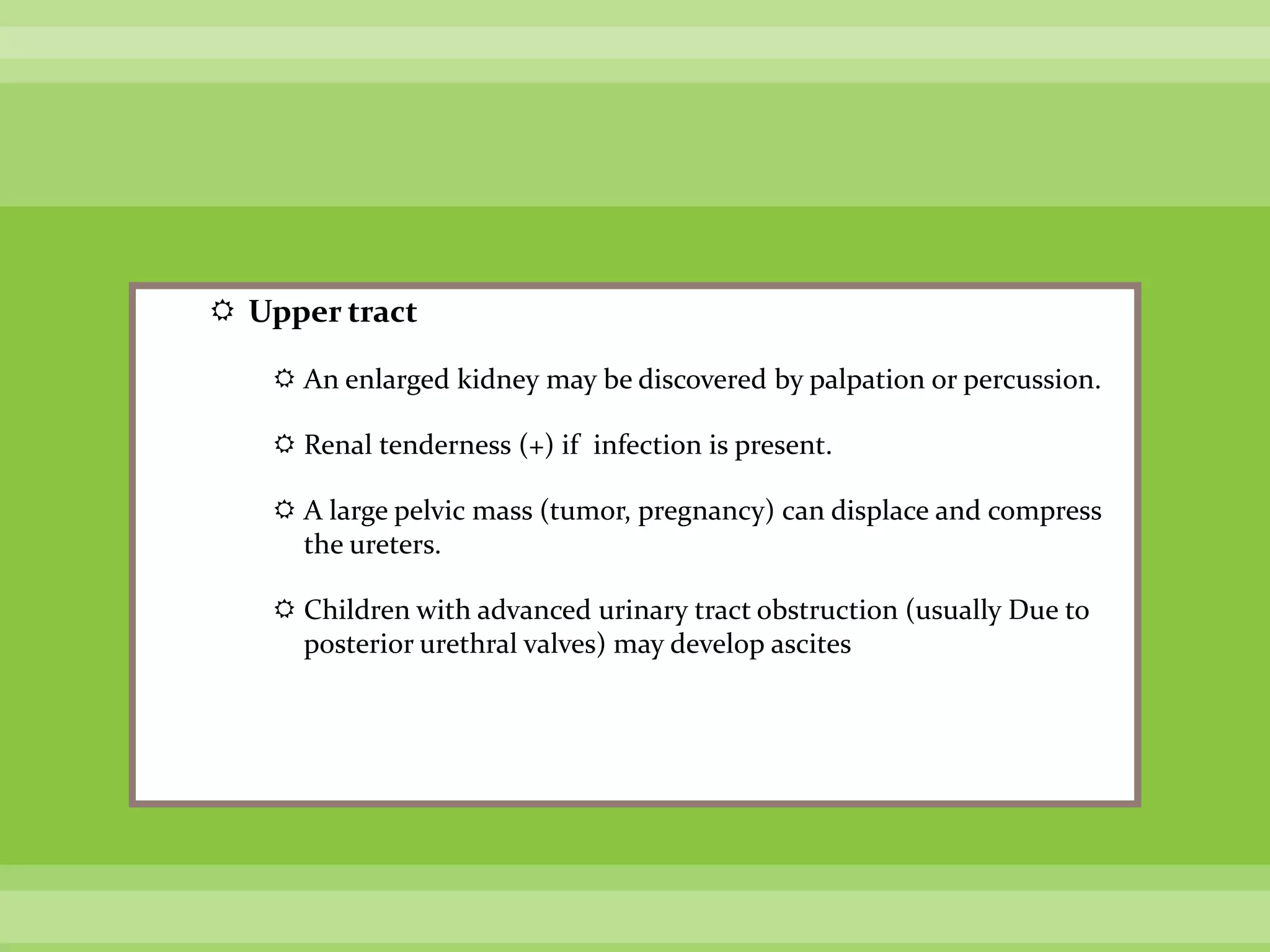 Urinary Tract Obstruction | PPTX