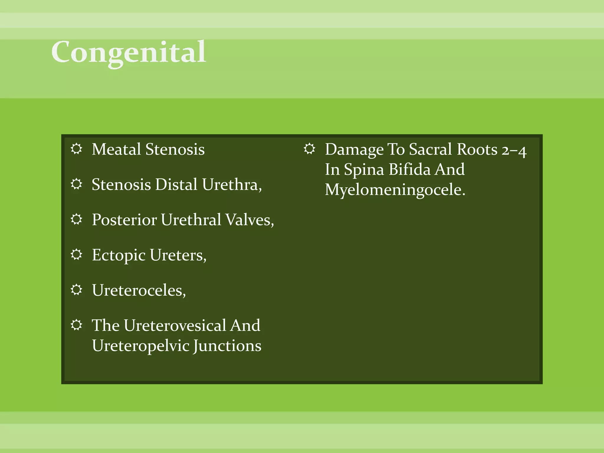 Urinary Tract Obstruction | PPTX