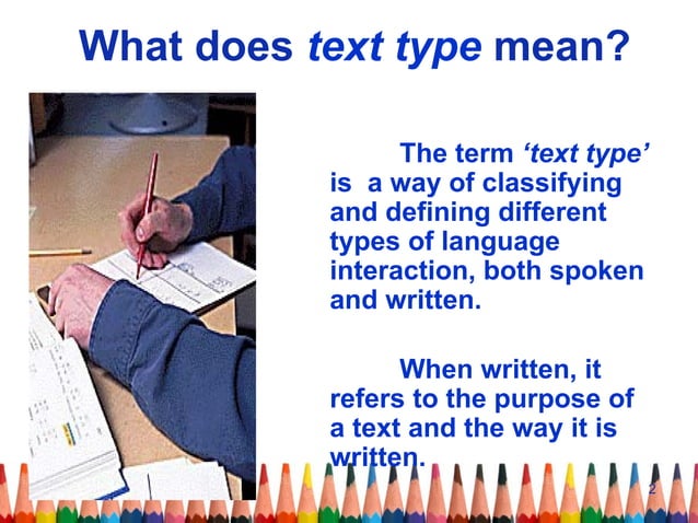 PPT for Reading and Writing Skills: Text Types | PPTX
