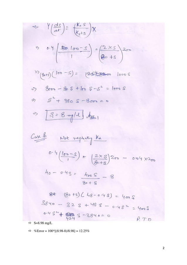 Cel795 hw8 solution and additional problems | PDF