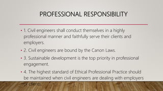 Practice of Civil Engineering | PPTX