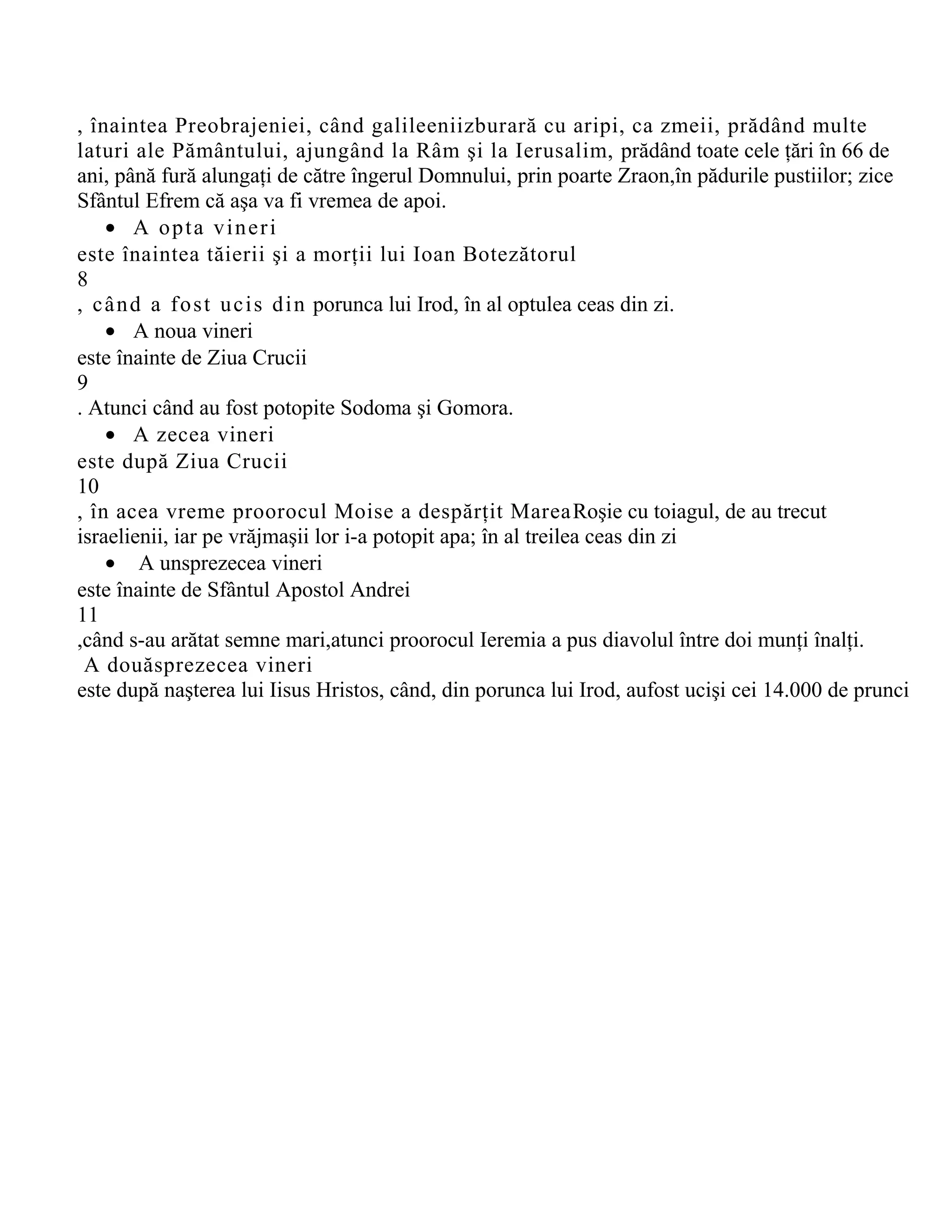 Cele 12 vineri mari de peste an- Crestin Ortodox | DOC