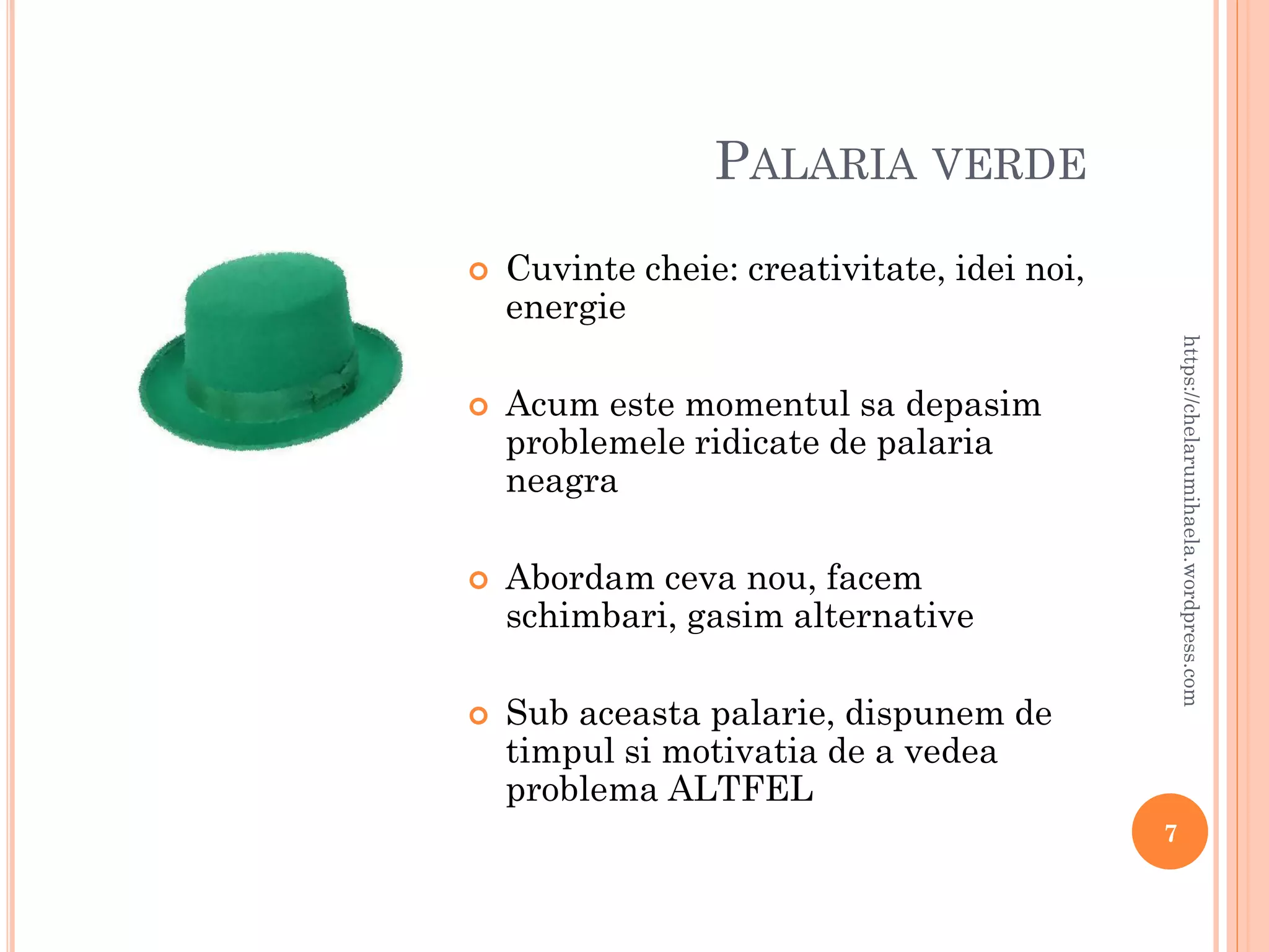 Cele 6 palarii ganditoare | PDF