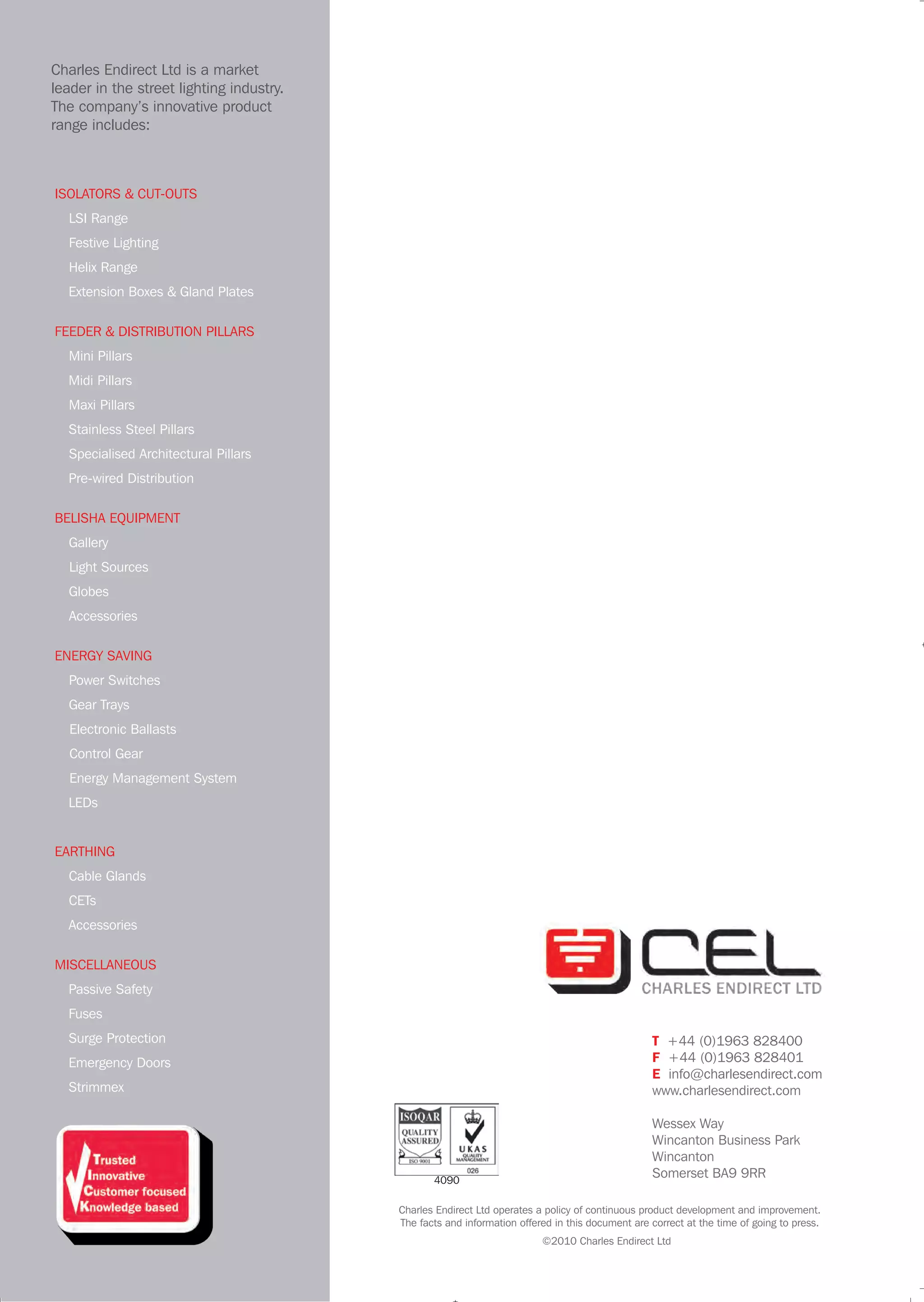 CEL Earthing Components - Central Earthing Terminals CETs, Saddles ...
