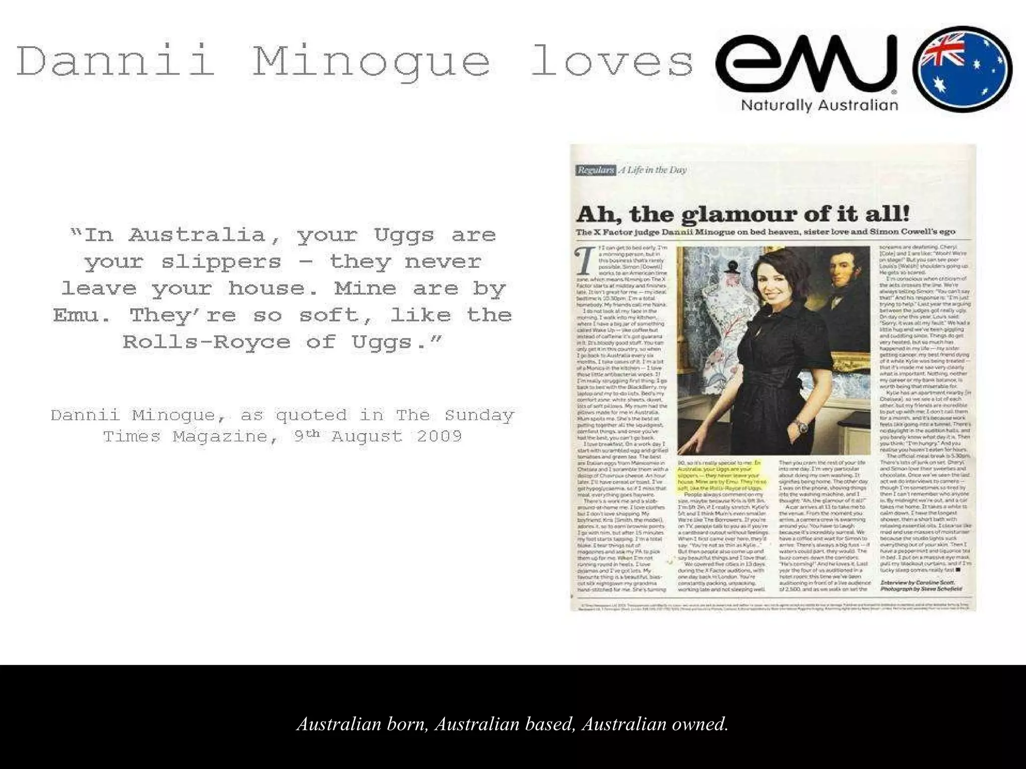 Celebrities love Emu !! | PPT