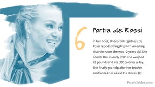 6 Celebrities with Anorexia | PDF