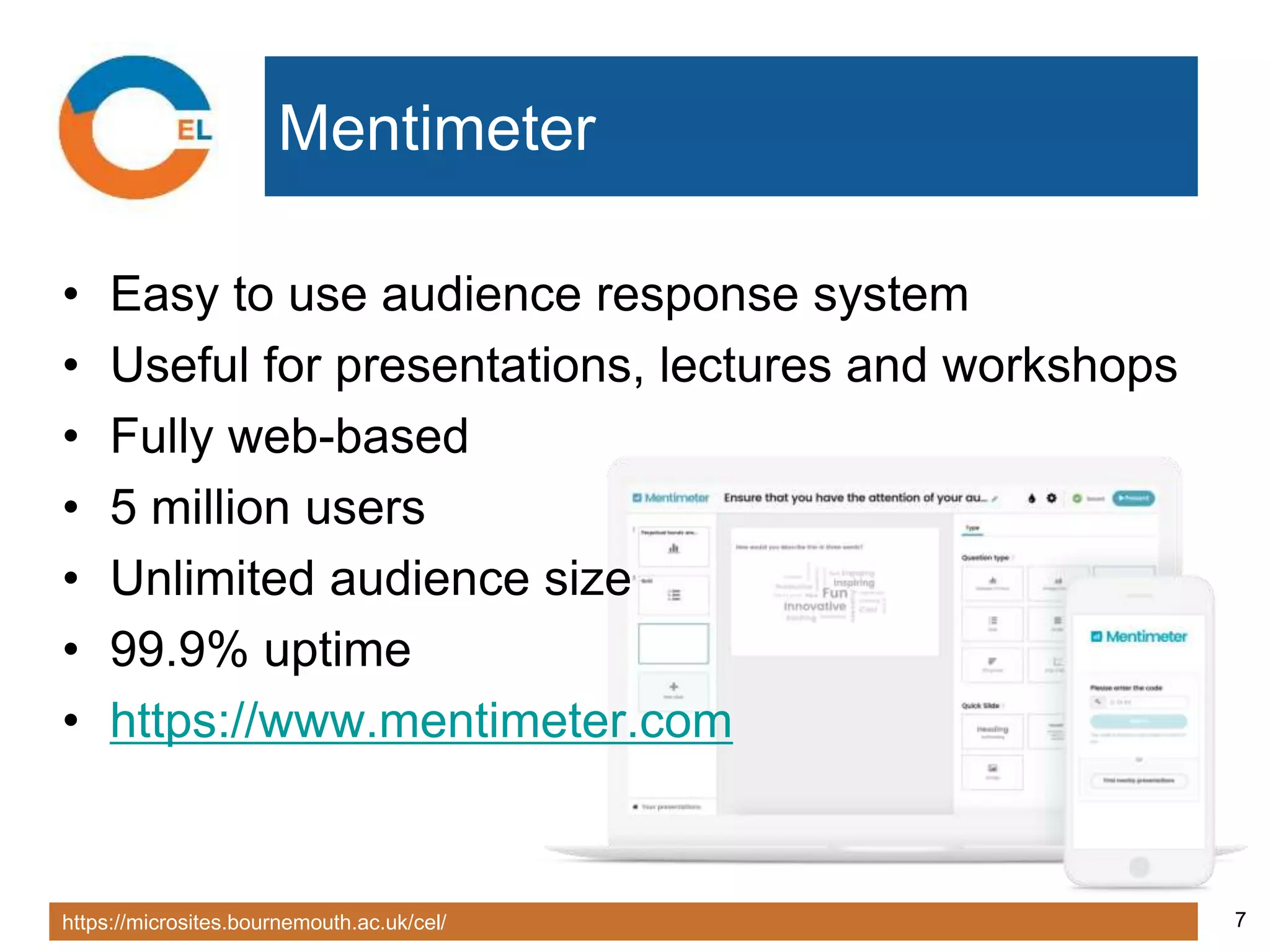 Using Kahoot and Mentimeter for engagement in higher education | PPTX