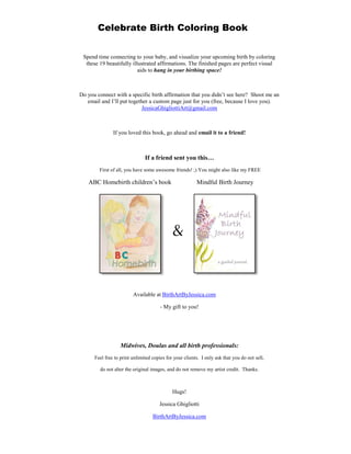 Celebrate birth coloring book | PDF | Birth | Personal Celebrations ...
