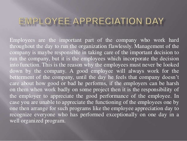 Celebrate employee appreciation day for your employees