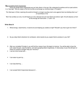 Celebrate recovery lesson 12 addiction | PDF