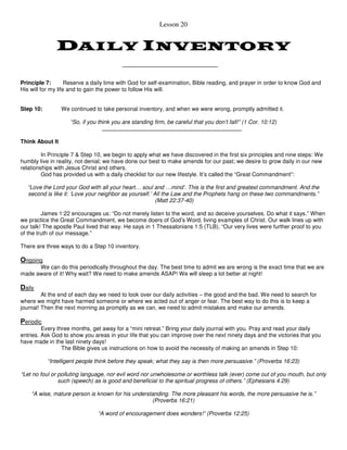 Celebrate recovery lesson 20 addiction | PDF