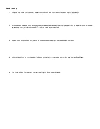 Celebrate recovery lesson 22 addiction | PDF