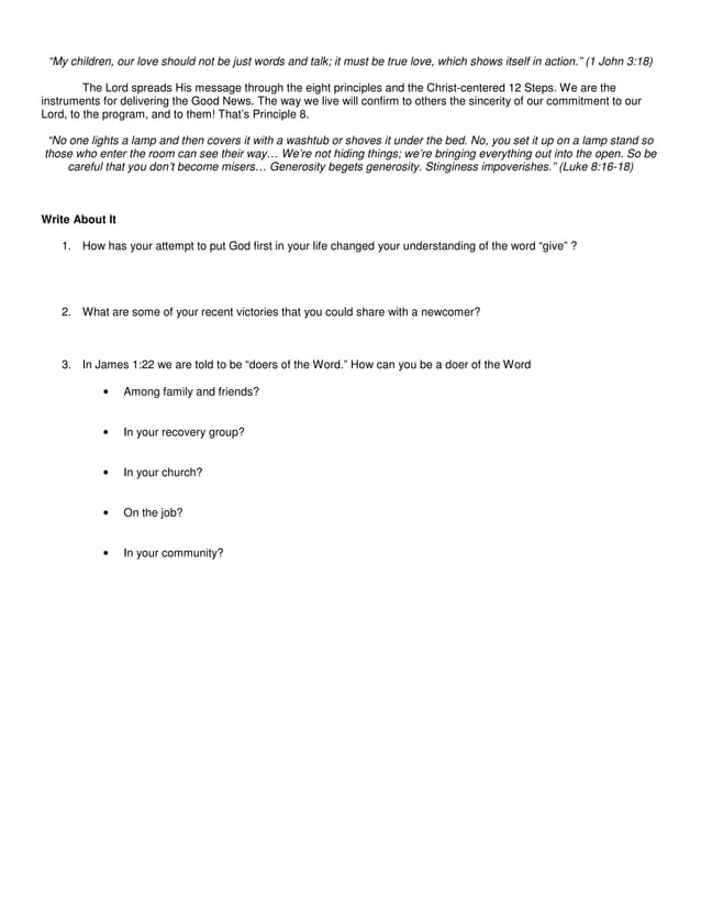 Celebrate recovery lesson 23 addiction | PDF | Christianity | Religion ...