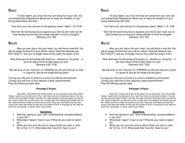 Celebrate recovery lesson 5 addiction | PDF | Christianity | Religion ...