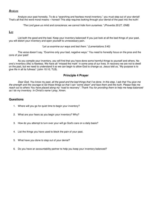 Celebrate recovery lesson 7 addiction | PDF