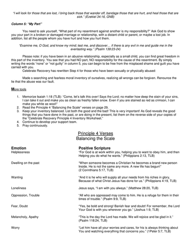 Celebrate recovery lesson 9 addiction | PDF Celebrate recovery lesson 9 addiction | PDF