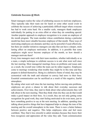 Celebrate success at work | DOCX