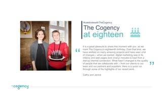 The Cogency at eighteen | PPTX
