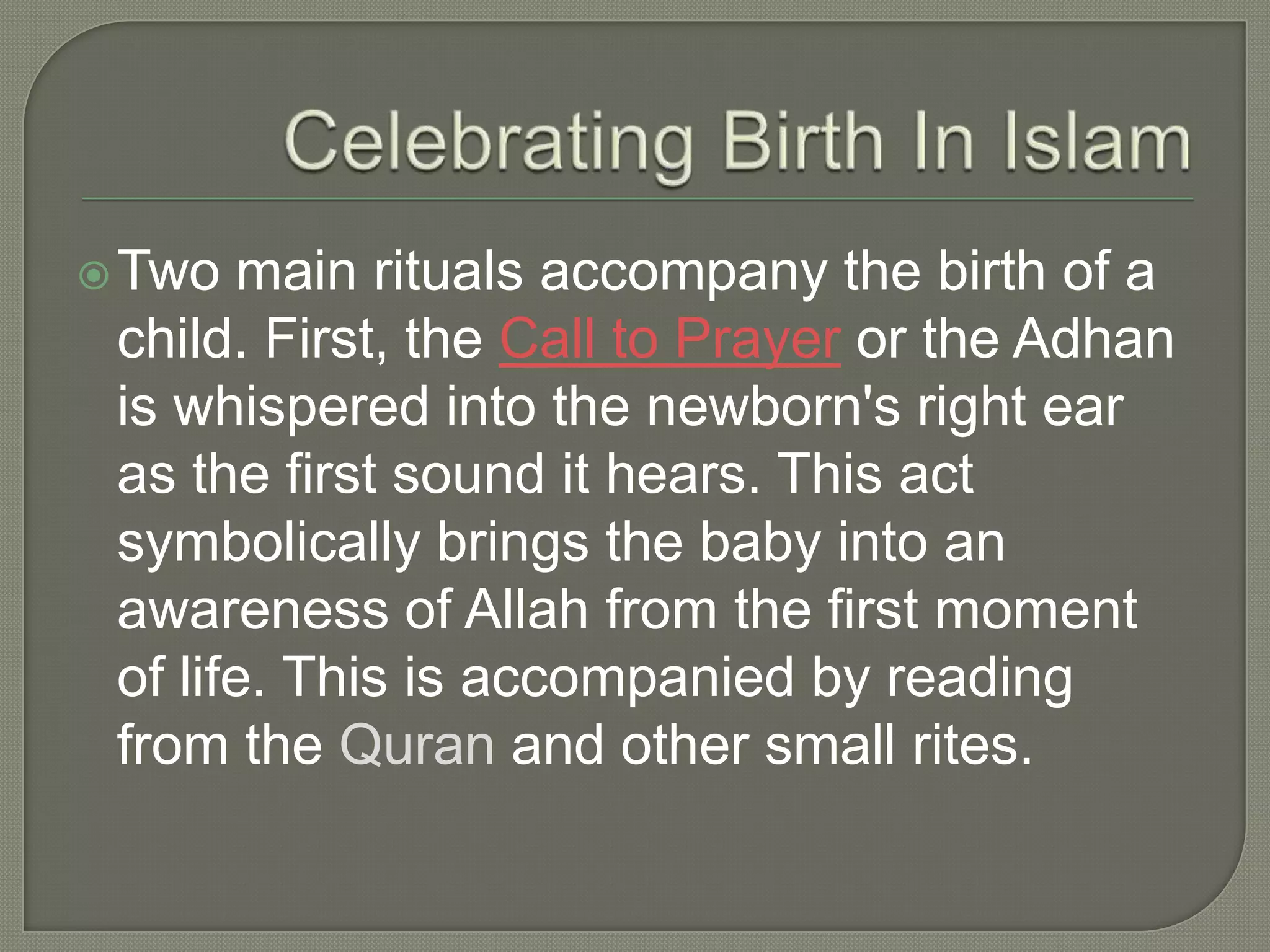 Celebrating birth | PPTX