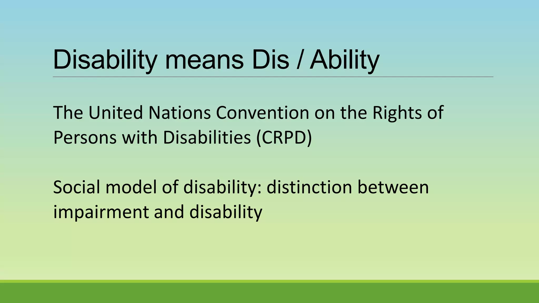 Celebrating ability: the Convention on the Rights of Persons with ...