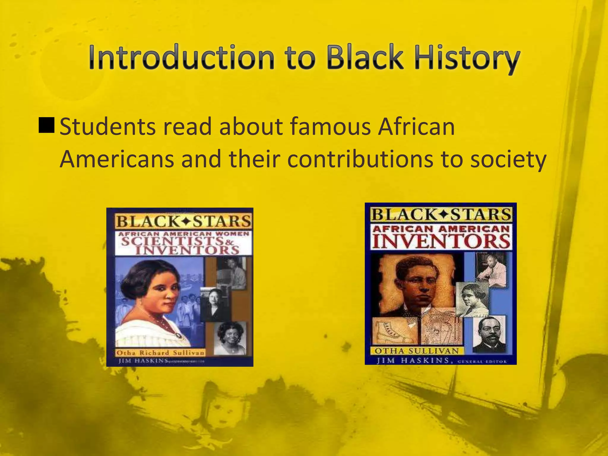 Celebrating black history month | PPTX