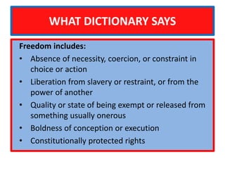 Celebrating freedom ppt | PPT | Free Download