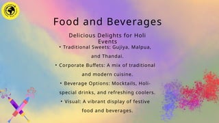An Unforgettable Holi Party For Corporates | PPTX