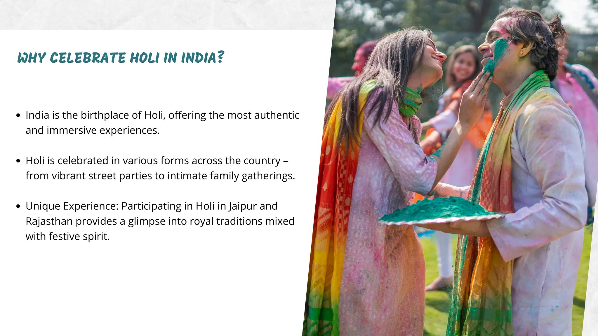 Celebrating Holi Festival in India - The Complete Guide. | PPT