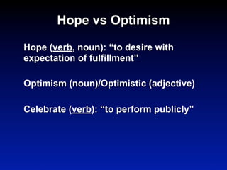 Celebrating Hope | PPT