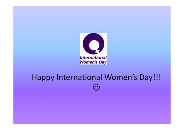 Celebrating International Womens Day | PDF
