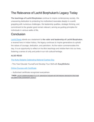 Celebrating Lachit Diwas Honoring the Legacy of Lachit Borphukan.pdf ...