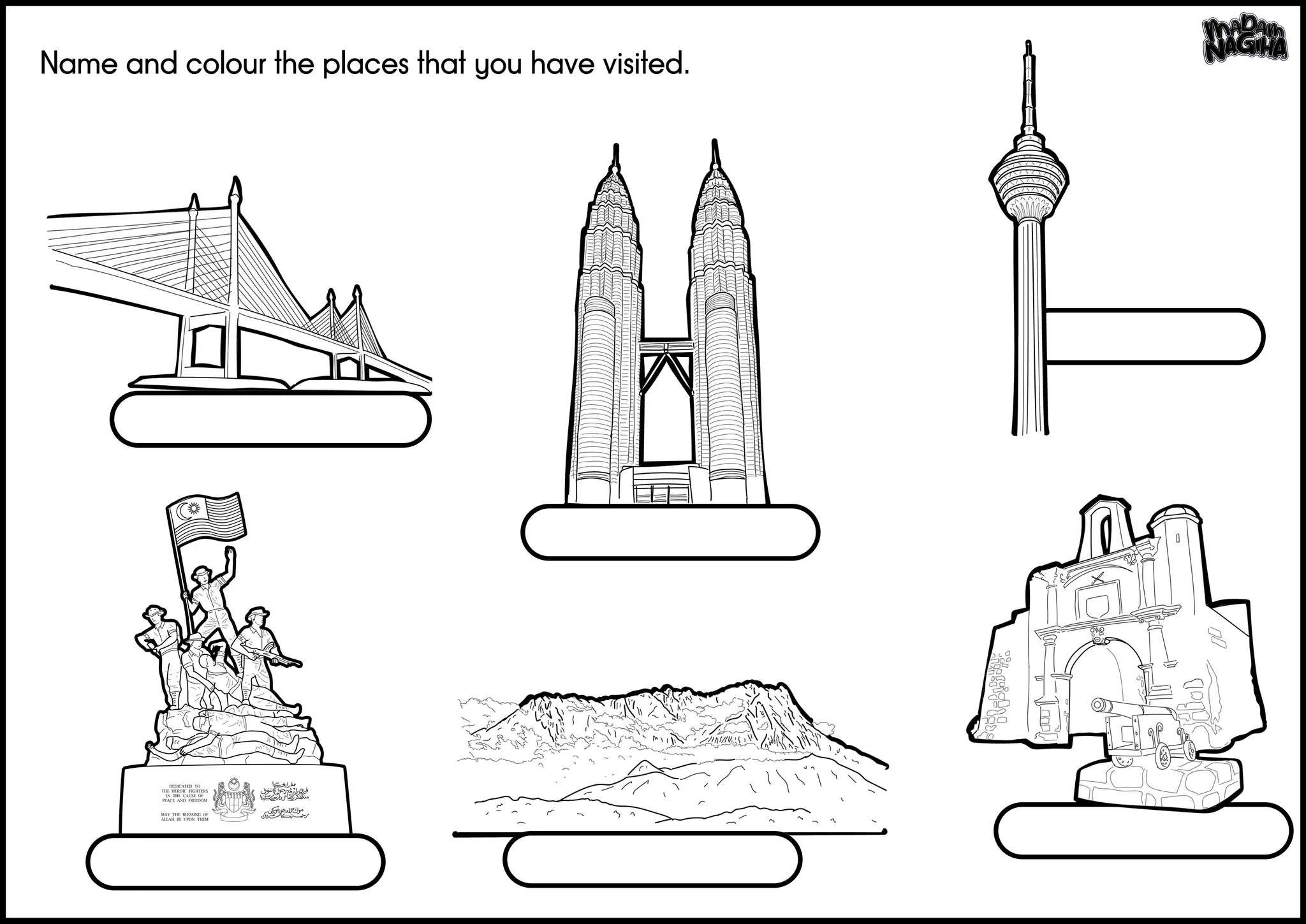 Coloring Malaysia sempena bulan Kebangsaan | PDF
