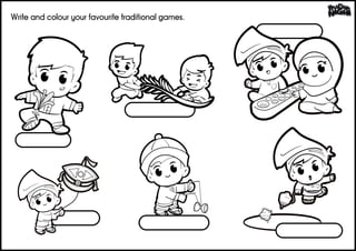 Coloring Malaysia sempena bulan Kebangsaan | PDF