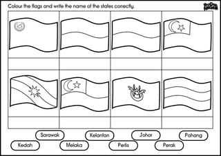 Coloring Malaysia sempena bulan Kebangsaan | PDF
