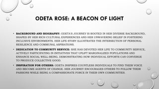 Odeta Rose: A Precedent of Kindness and Dedication | Inspirational ...