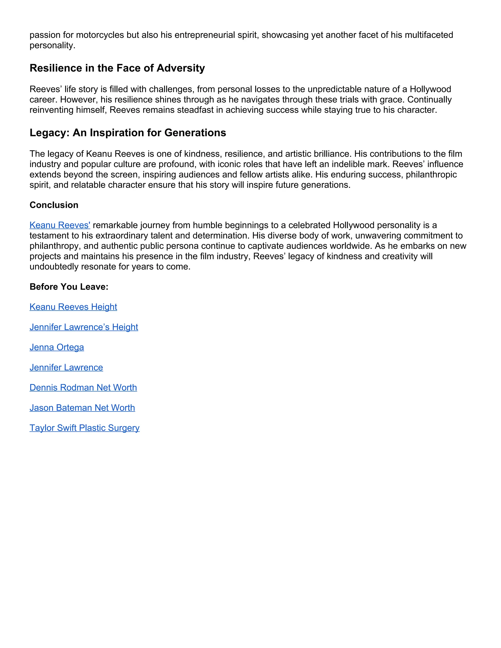 Celebrating the Life and Career of Keanu Reeves_ The Journey of an ...