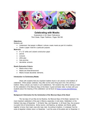 Celebrating with Masks | DOCX | National & Civic Holidays | Holidays