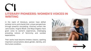 Celebrating Women’s Contributions to Arts and Culture The Artistic ...