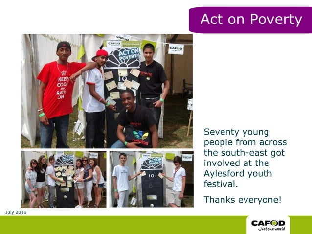CAFOD young people's activities July 2010 | PPT