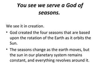 Celebration sunday sermon notes | PPT