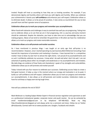 Celebration of Success | DOCX