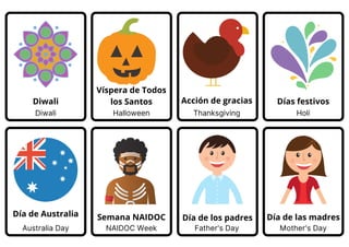 Celebrations - Spanish Vocabulary - Flashcards.pdf