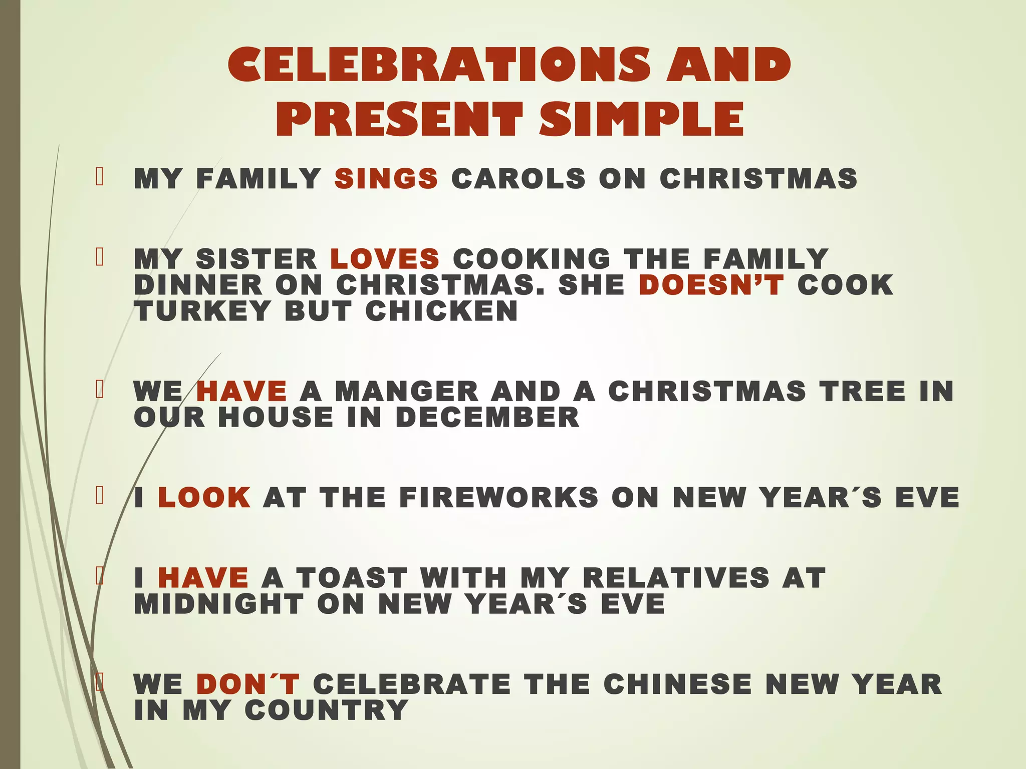 Celebrations vocabulary | PPT