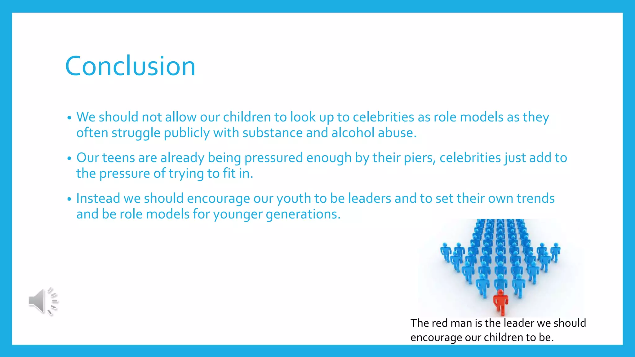 Celebrities are not role models | PPTX