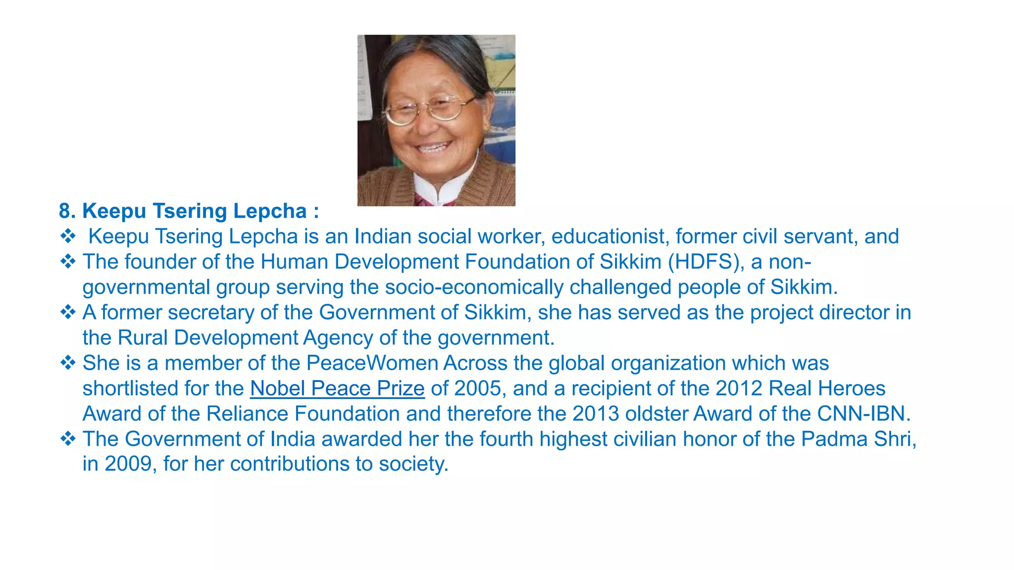 Celebrities of sikkim (Project file) | PPTX