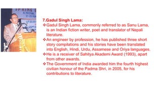 Celebrities of sikkim (Project file) | PPT