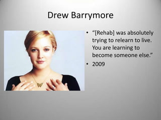 Celebrities who have recovered from addiction | PPTX