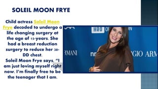 Celebrities who underwent breast reduction surgery for beauty & health ...
