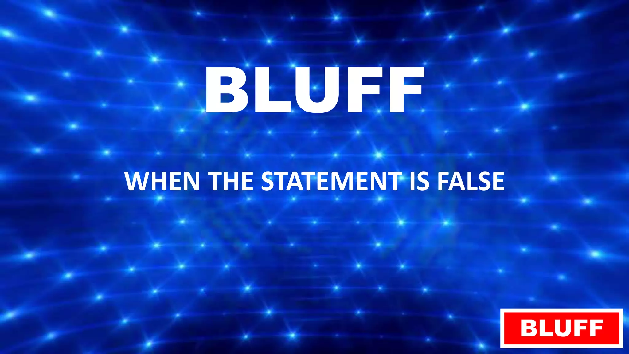 Celebrity bluff | PPTX