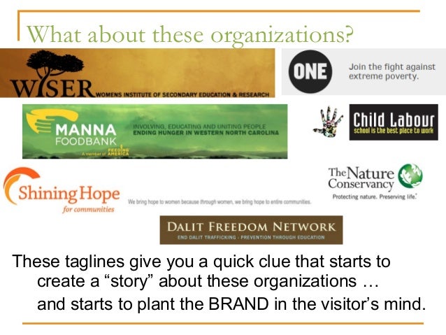 Celebrity charity websites the importance of taglines and hook statem…